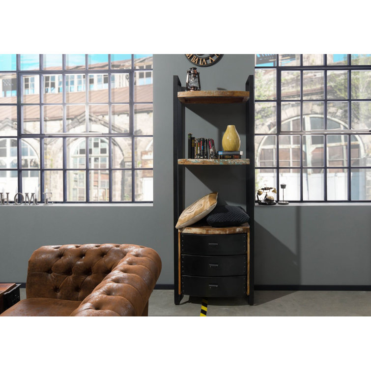 Massivmoebel24 200cm H x 70cm W Steel Standard Bookcase | Wayfair.ie