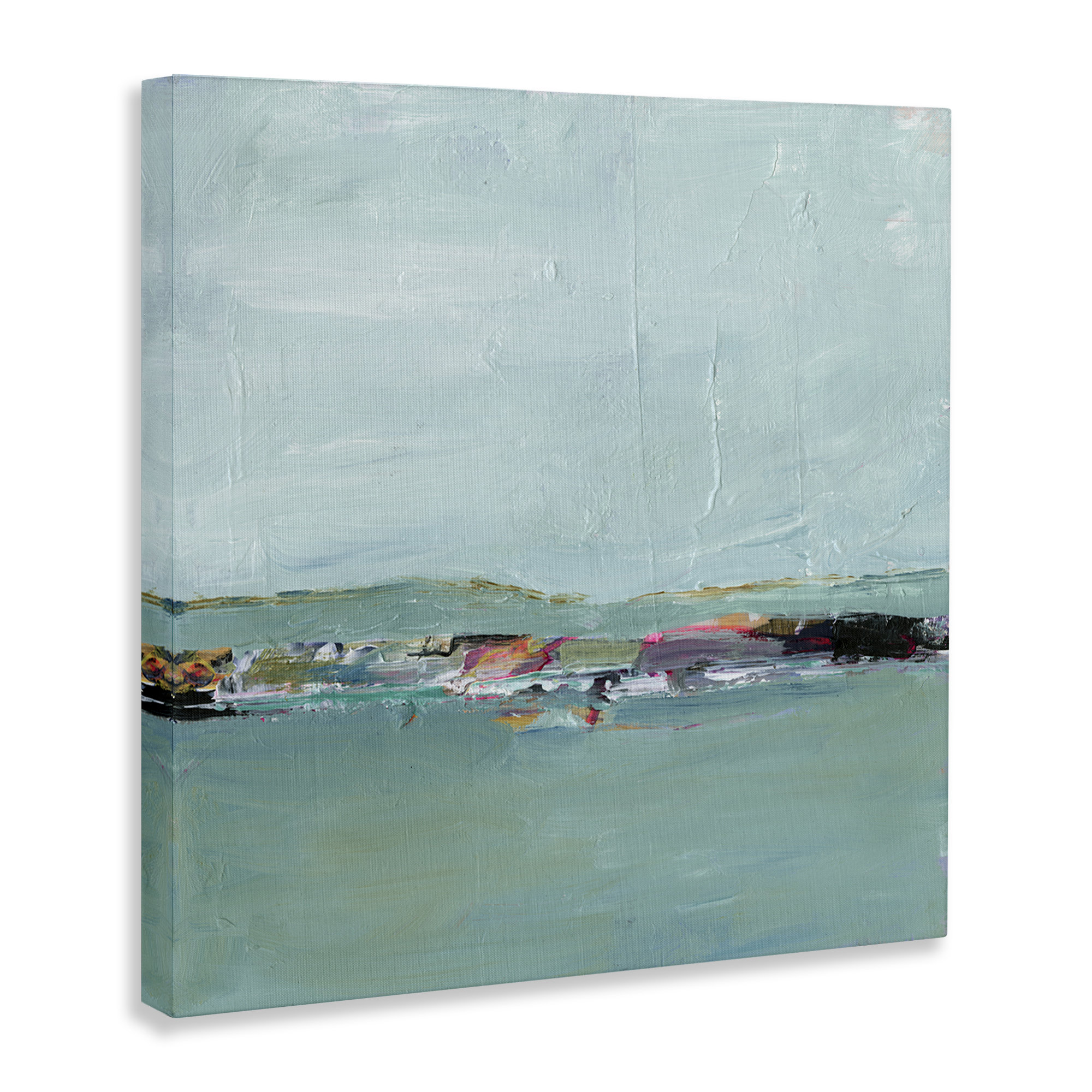 Highland Dunes Distant Ocean View Canvas Wall Art by Ethan Harper | Wayfair