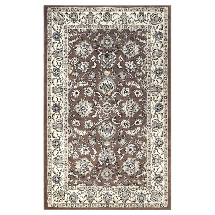 Charlton Home® Aalin Traditional Floral Scroll Indoor Area Rug ...