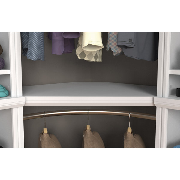 ClosetMaid Impressions 28 inch White Corner Shelf Kit | Wayfair