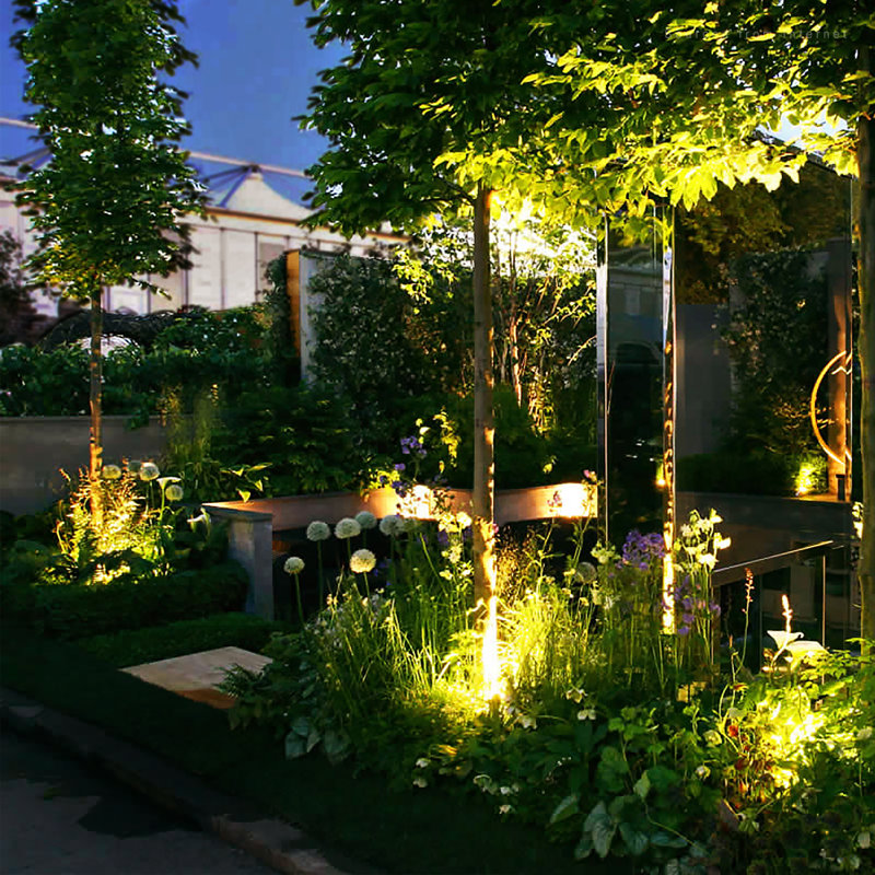 LEDVANS Bronze Integrated LED Aluminum Landscape Well Light In Ground ...