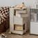 Rebrilliant 41cm W Vinyl Bedside Table | Wayfair.co.uk