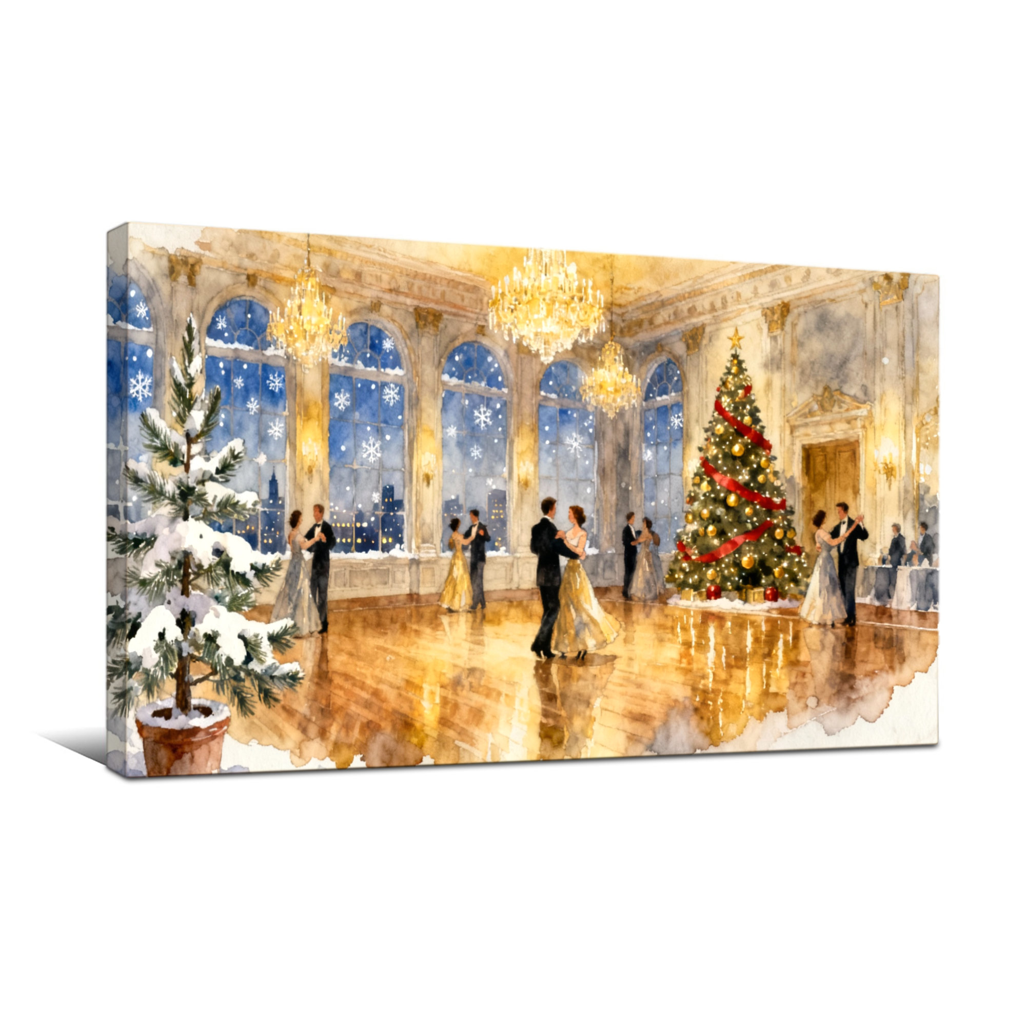 Astoria Grand Christmas Elegant Ballroom Christmas Celebration Dance ...