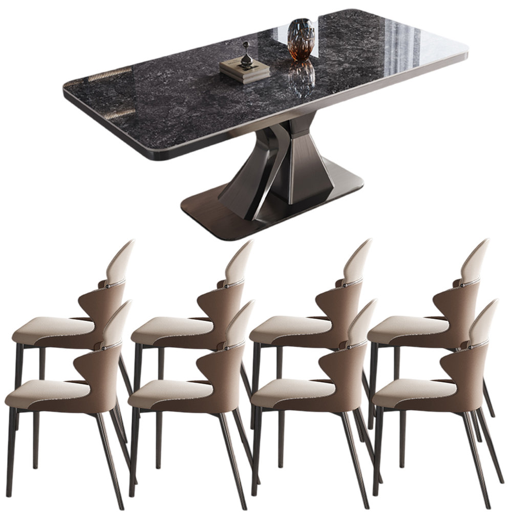 Pakloer Modern luxury Italian style dining table sets | Wayfair