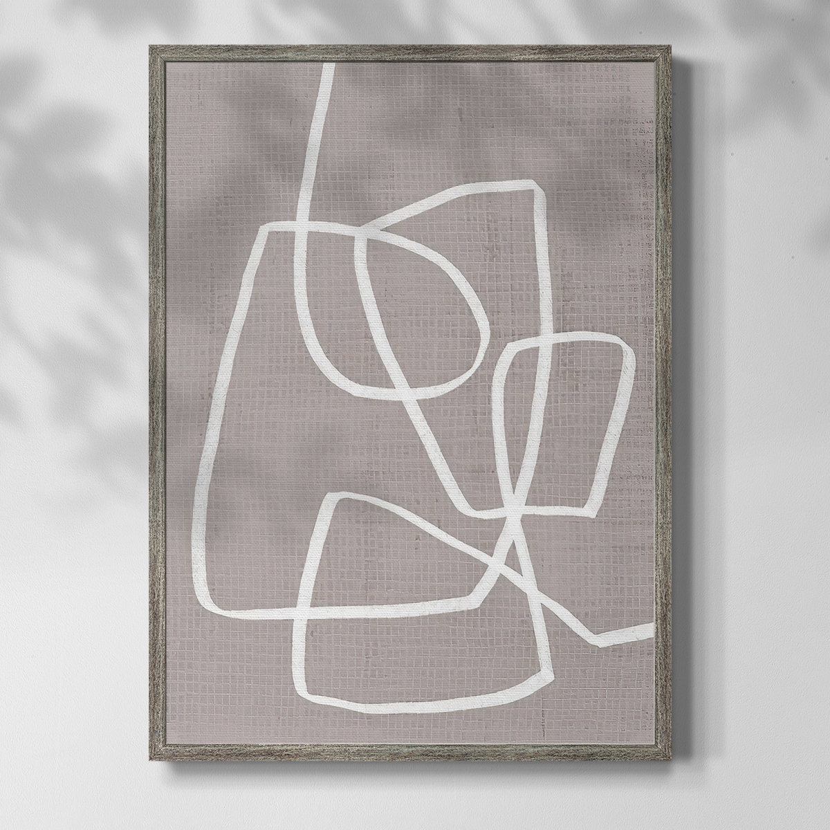 Latitude Run® Linen Roundabout I Framed Print - Solid Wood - Wayfair Canada