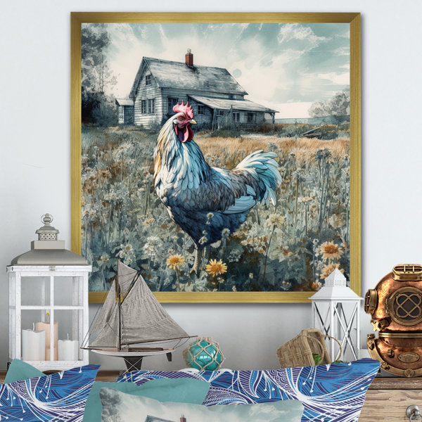 August Grove® Rooster On A Farm I " Rooster On A Farm I " | Wayfair