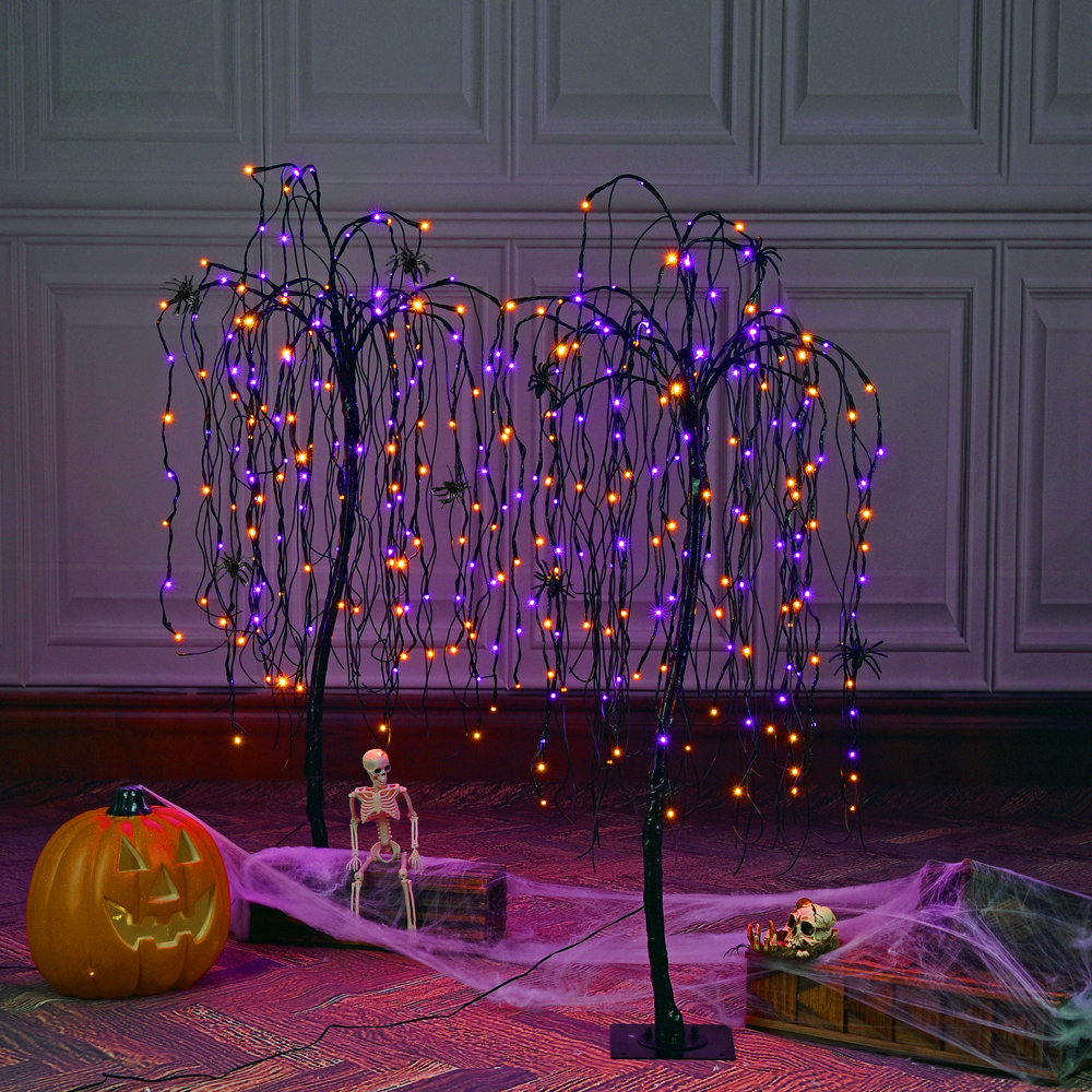 The Holiday Aisle® Halloween Tree 160 Light Lighted Trees and Branches ...