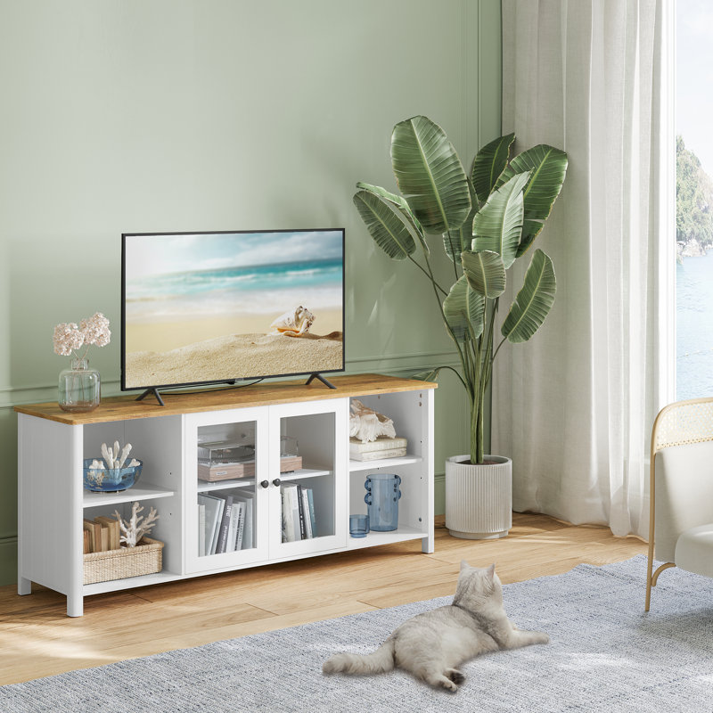 Wade Logan® Arainn TV Stand for TVs up to 65" with Open Shelves ...