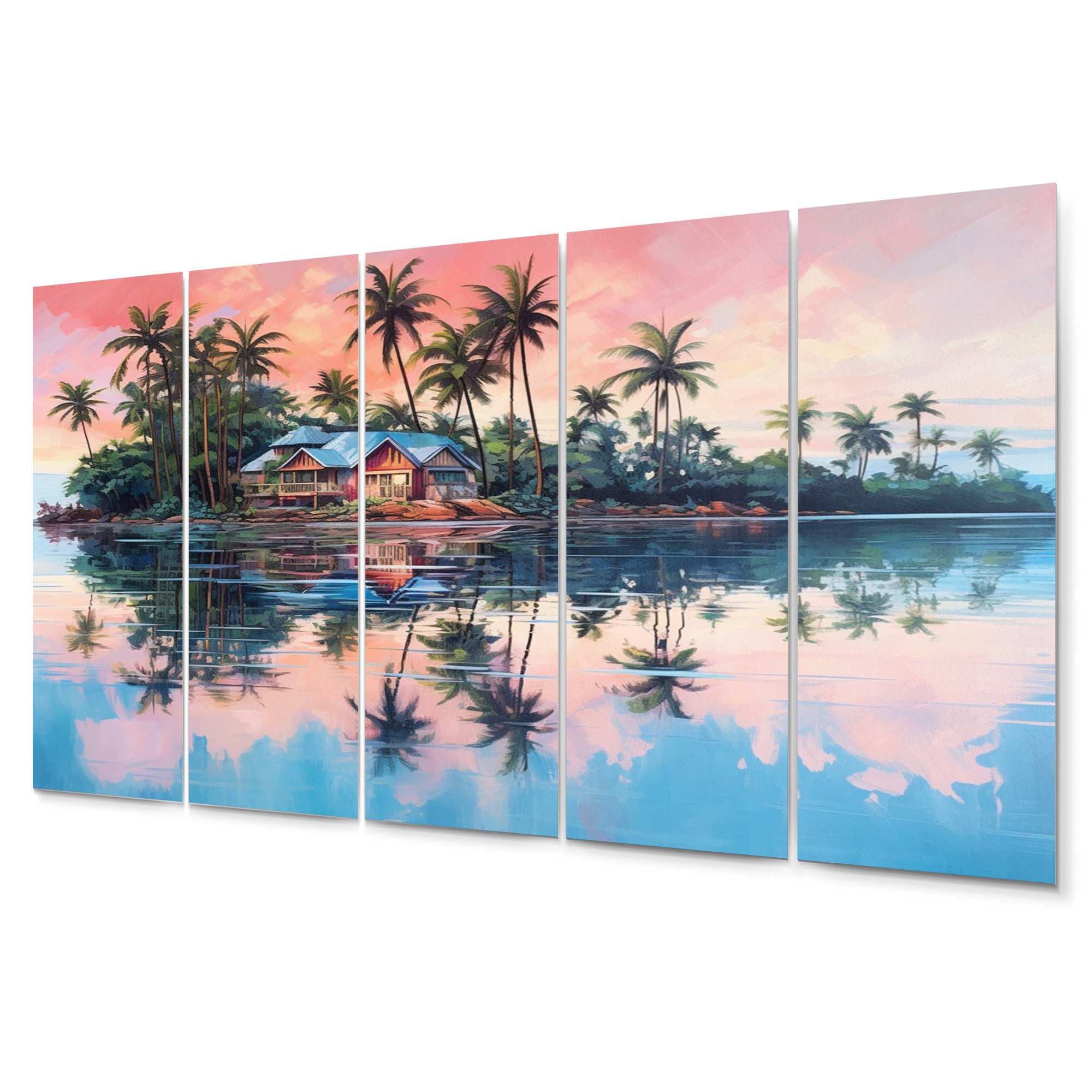 Design Art Seaside Magic - Coastal Metal Wall Art Set | Wayfair