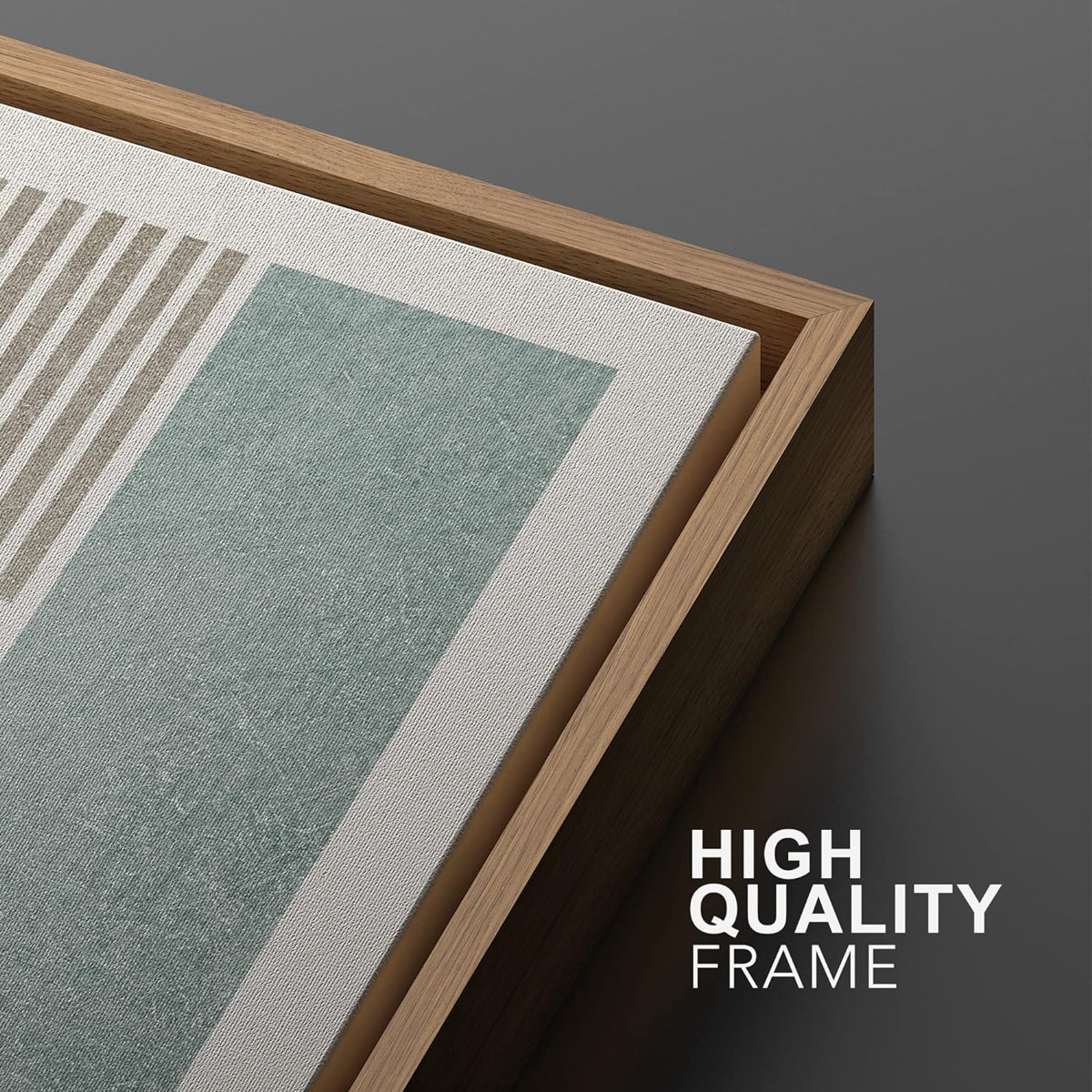 IDEA4WALL Geometric Line Minimalist Blue And Gray Rectangle And Line ...