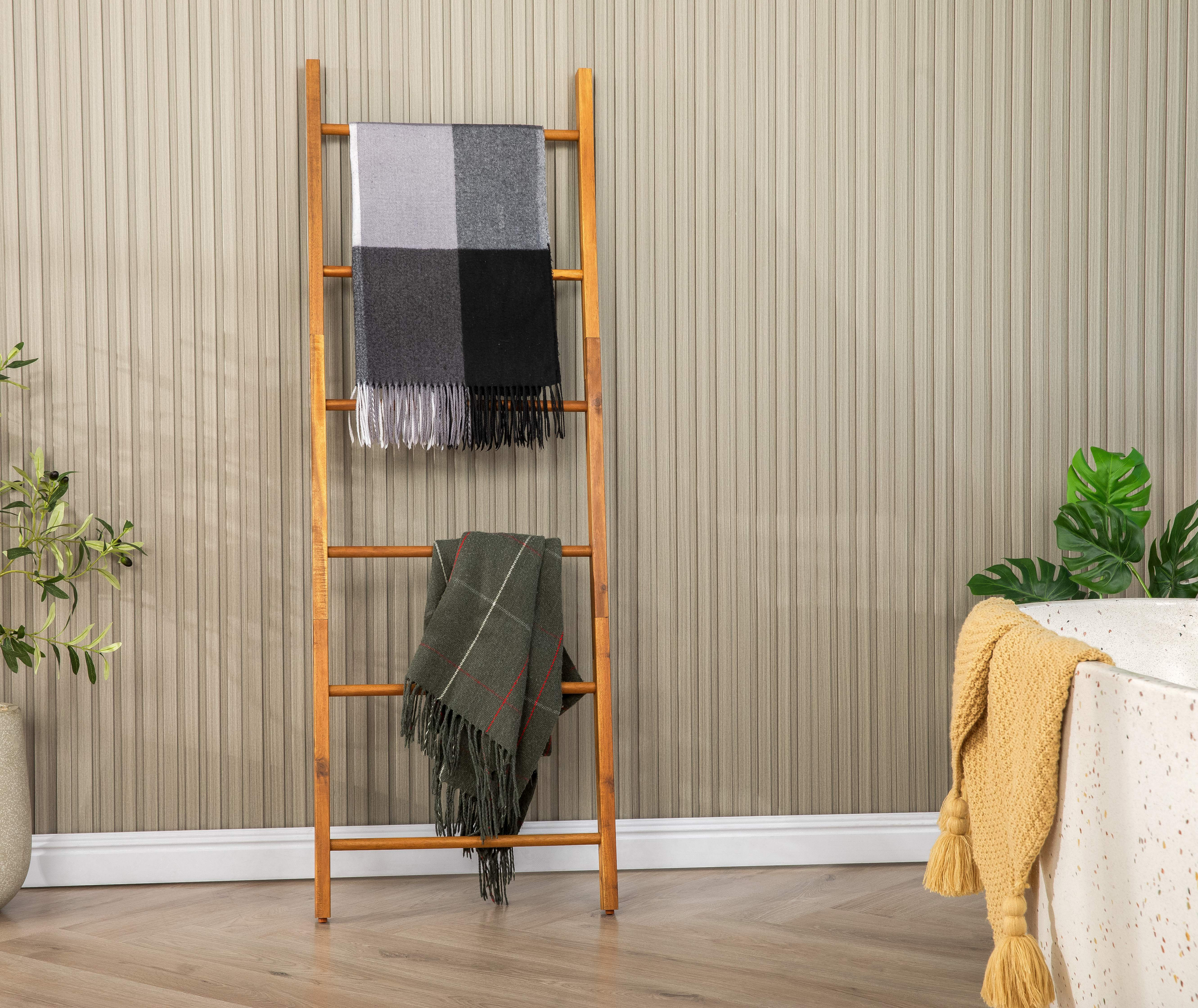 Ebern Designs 60 inches Tall Solid Wood Blanket Ladder & Reviews ...