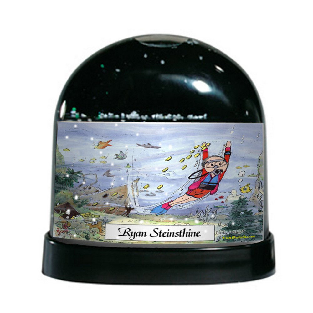 The Holiday Aisle® Friendly Folks Cartoon Caricature Male Scuba Diver ...