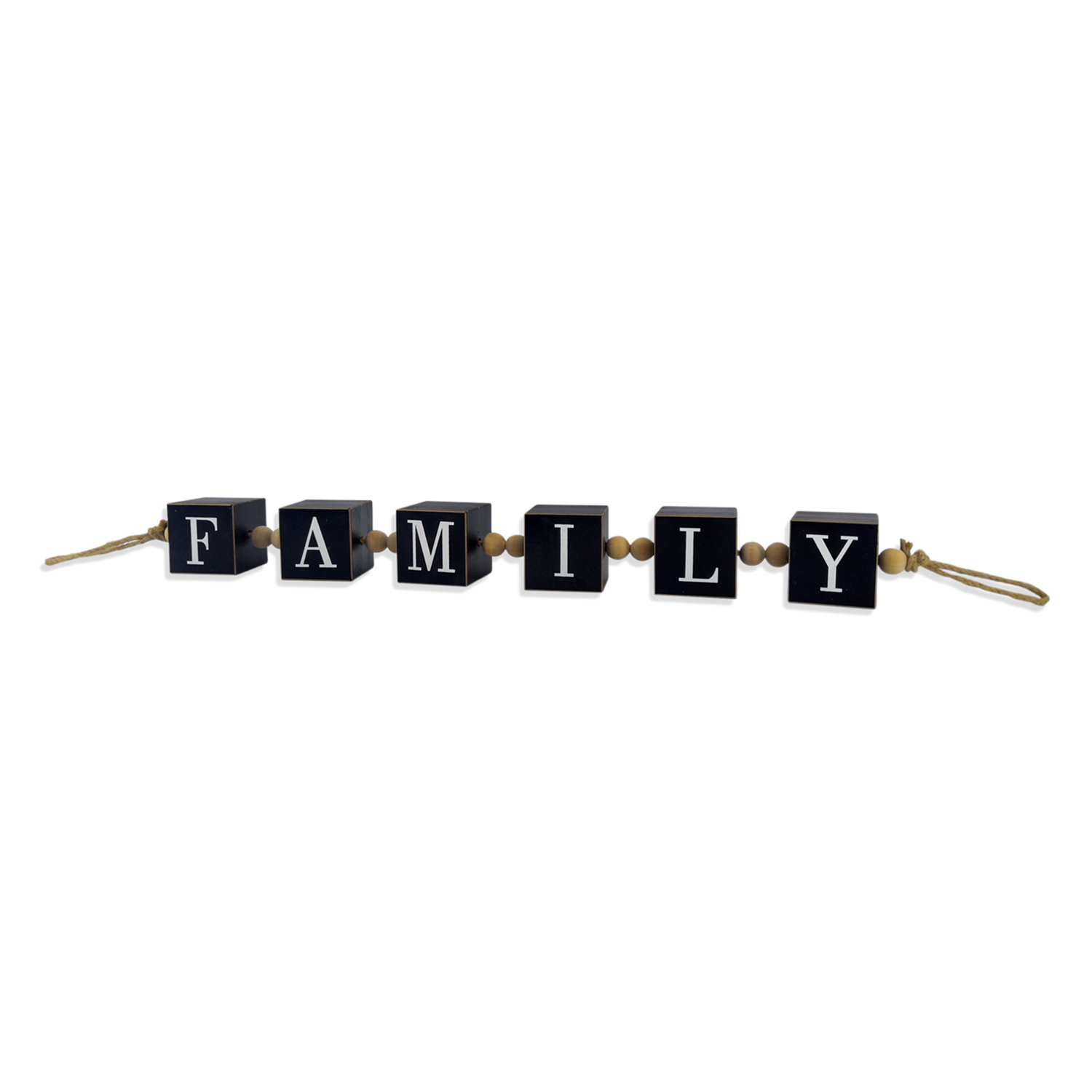 Gracie Oaks Family Word Block Wall Décor | Wayfair