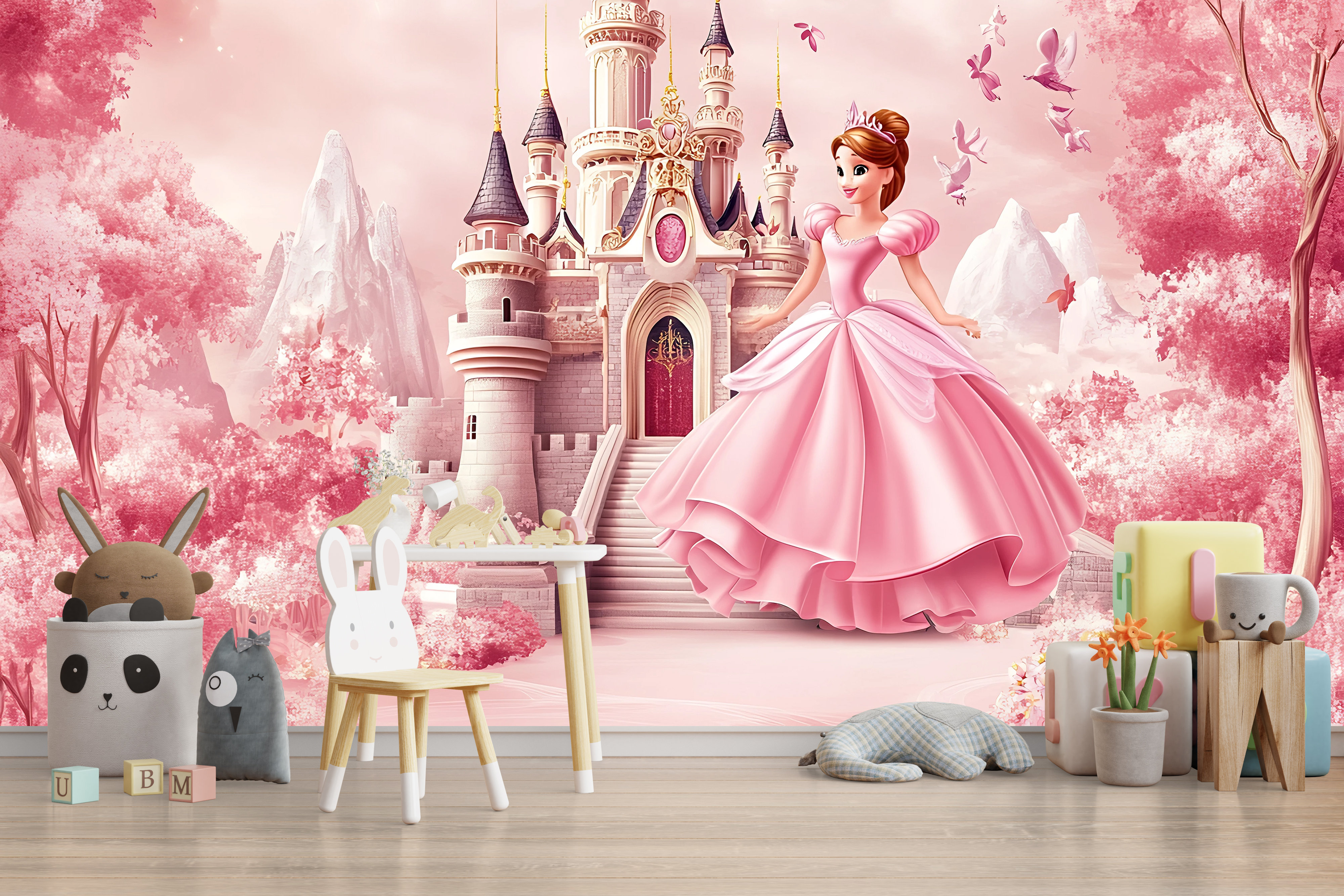 princess wall mural