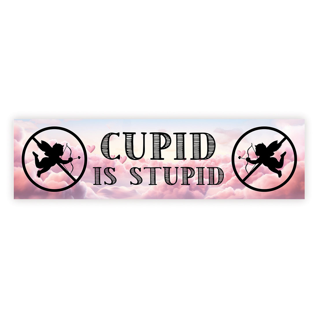 The Holiday Aisle® Galentines Day Decorations Banner, Cupid Is Stupid ...