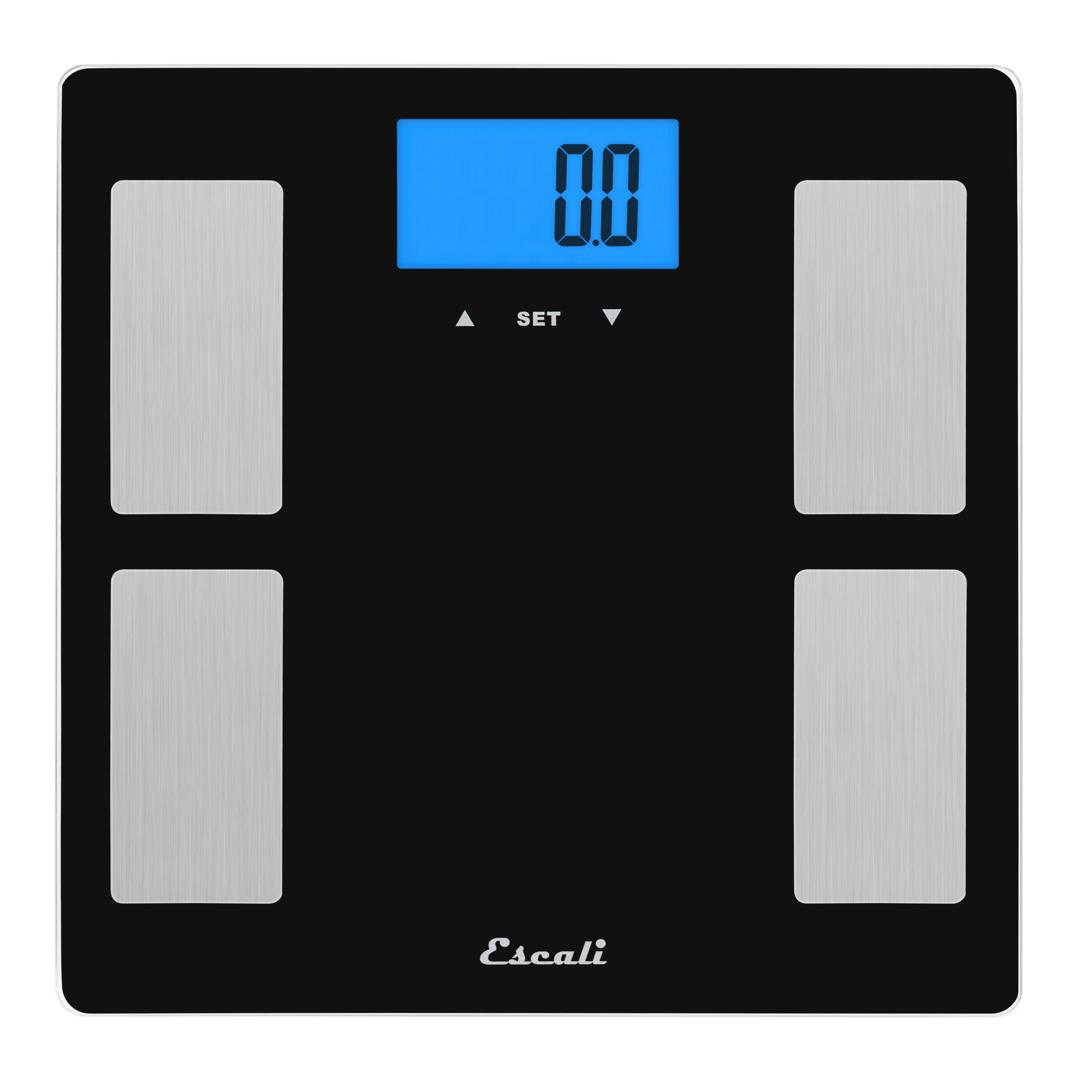 Escali Glass Body Fat & Body Water Muscle Mass Bathroom Scale & Reviews ...