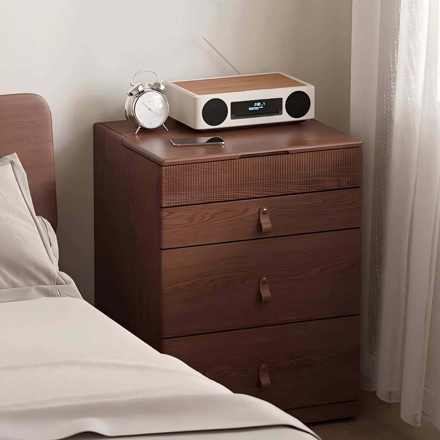 Hokku Designs Modern minimalist compact dressing table with storage ...