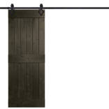 Verona Home Design Panelled Manufactured Wood Primed Z-Plank Barn Door ...