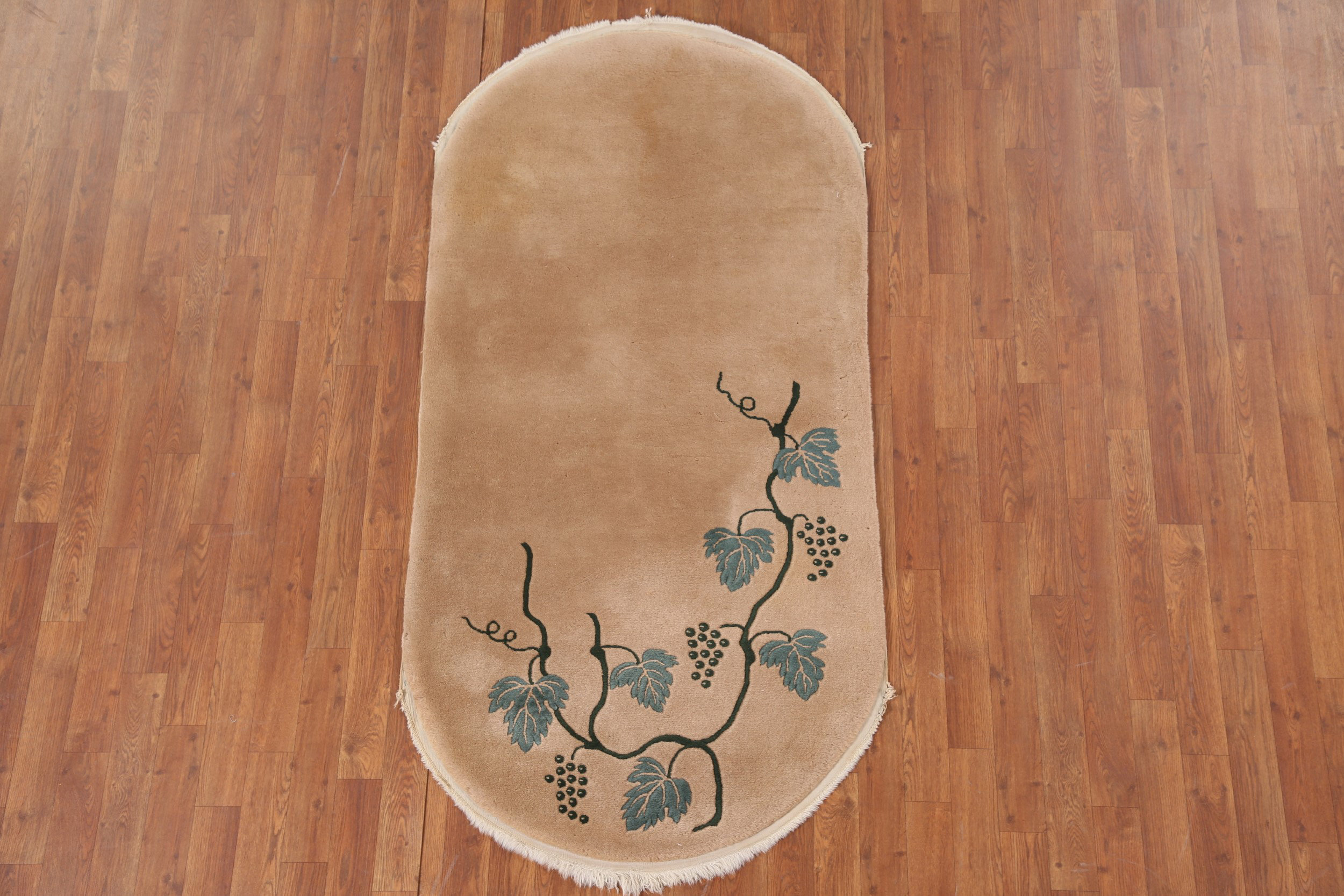 Everly Quinn Oval Handmade Art Deco Vintage Area Rug 3x6 | Wayfair