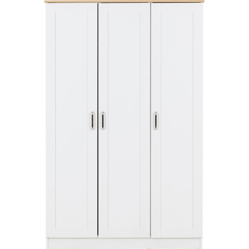 Marlow Home Co. Henryville 3 Door Manufactured Wood Wardrobe & Reviews ...