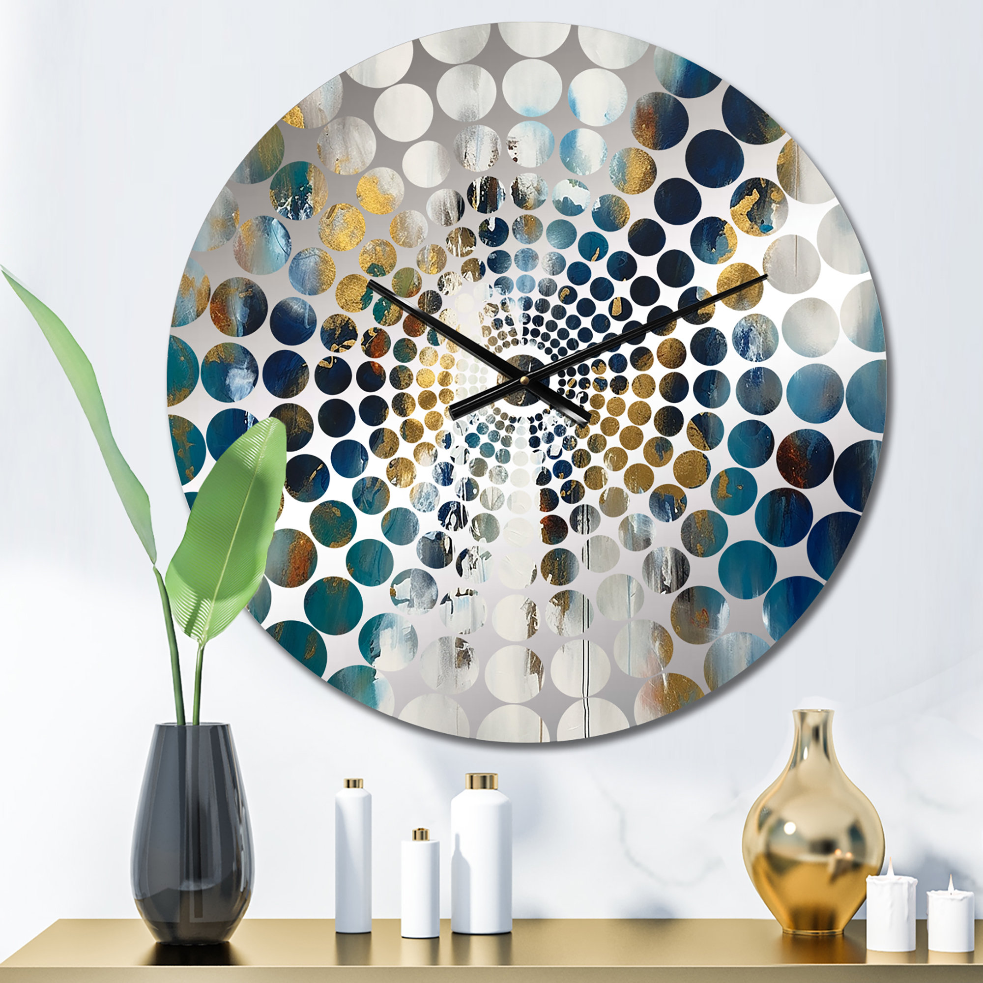 Design Art Feeling Spirit Abstract In Nova Blue And Gold I - Abstract ...
