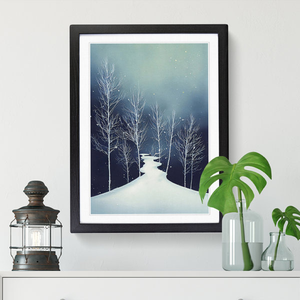 ClassicLiving Livana Landscape Forest Winter - Picture Frame Graphic ...