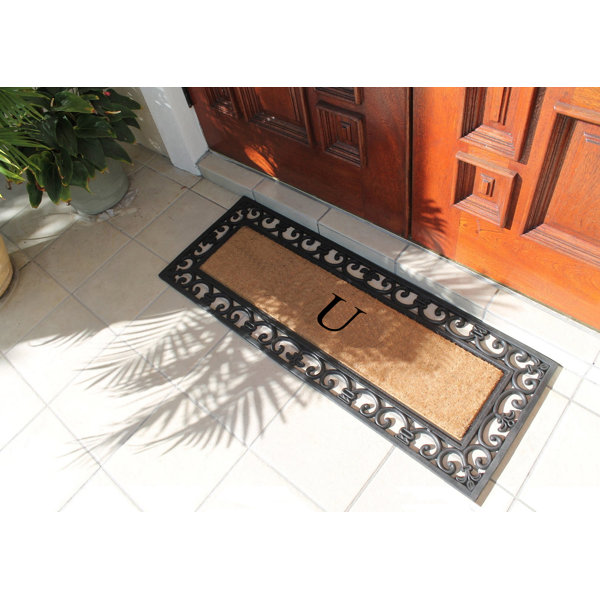 Darby Home Co Albertina Monogrammed 48 in. x 18 in. Non-Slip Outdoor ...