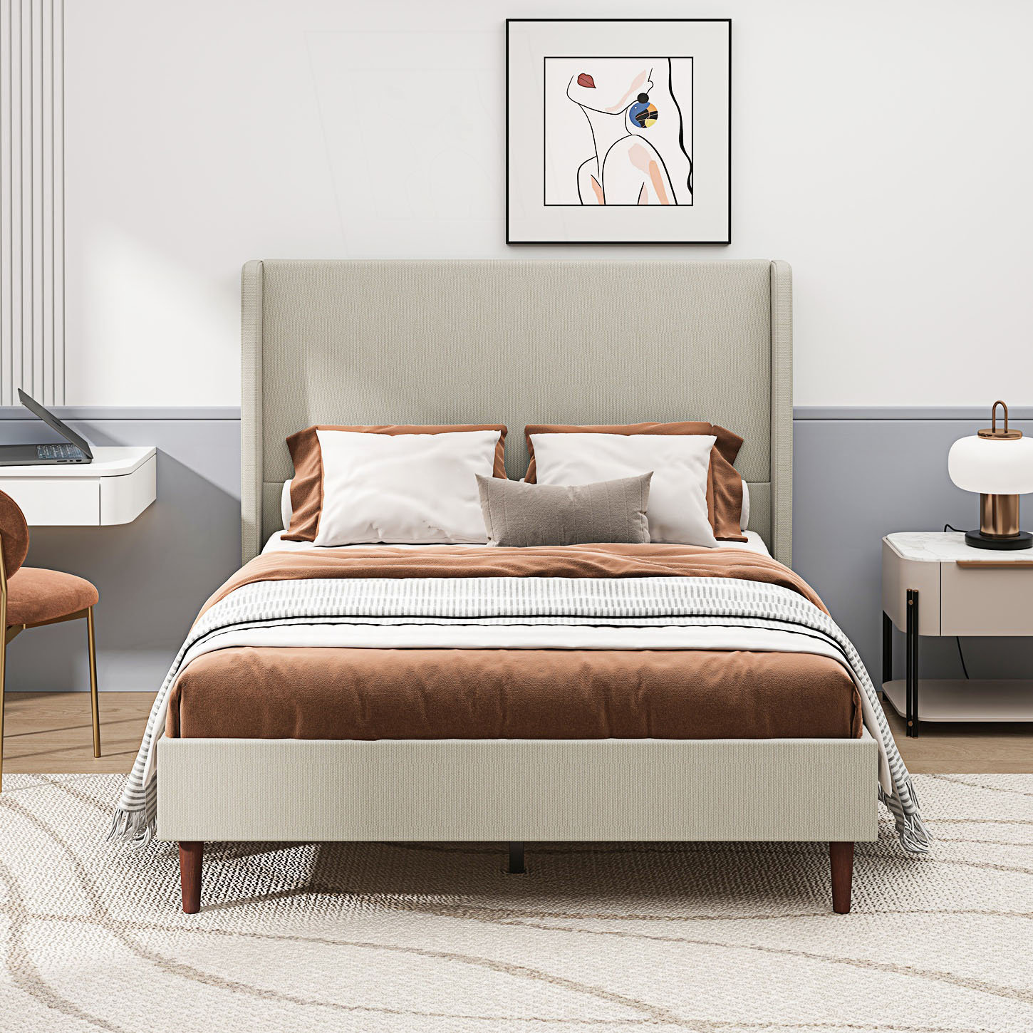 Latitude Run® High Back Soft Bed, High Quality Soft Bed | Wayfair