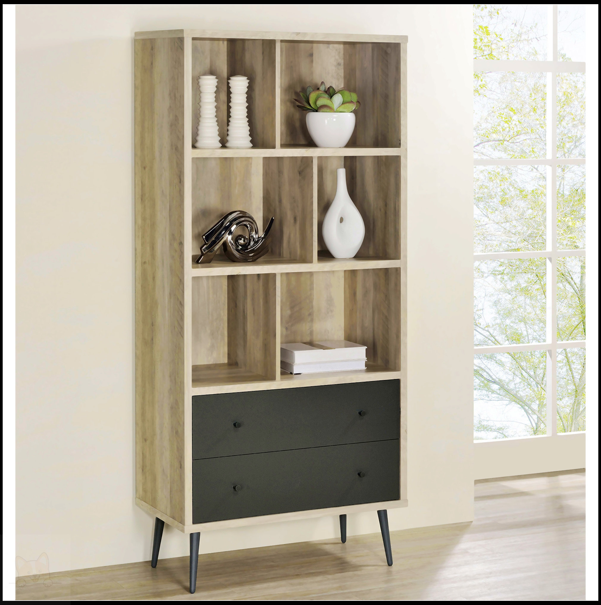 George Oliver Duce Bookcase Storage Bookcase | Wayfair