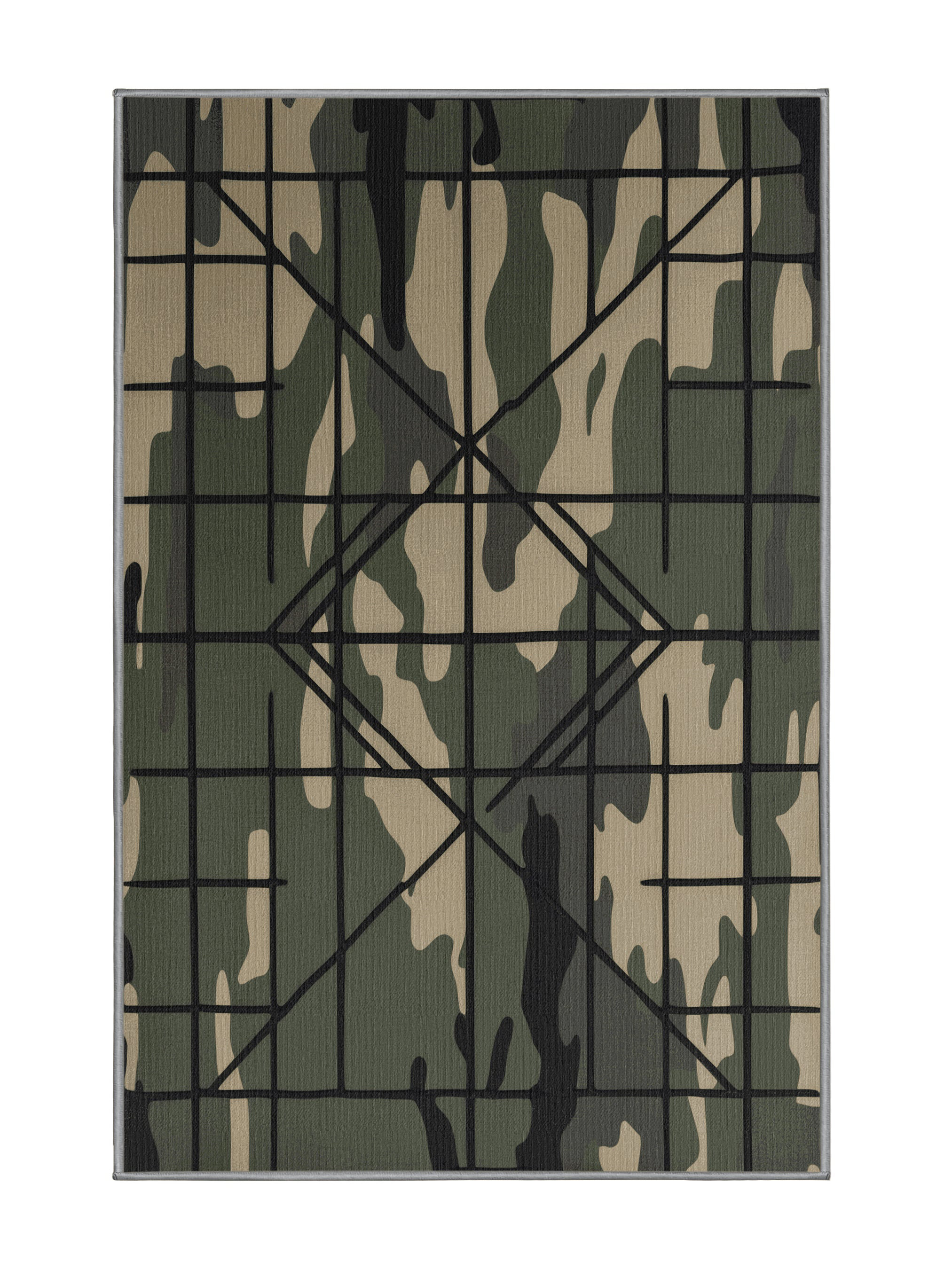 Ivy Bronx Grid Horizon Rug | Wayfair