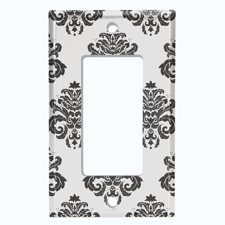 WorldAcc Patterned 1 - Gang Rocker Standard Wall Plate | Wayfair