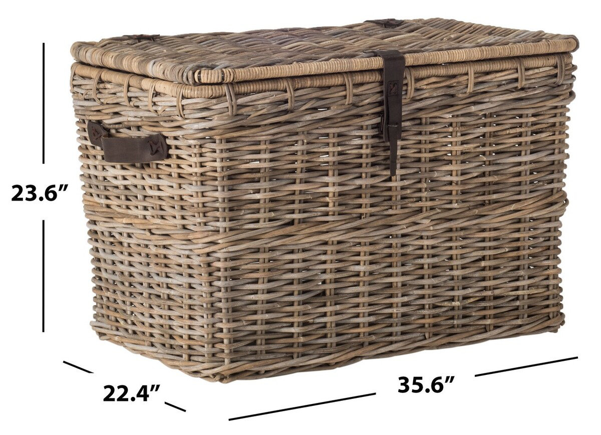 Bay Isle Home™ Whyte Wicker Trunk & Reviews | Wayfair