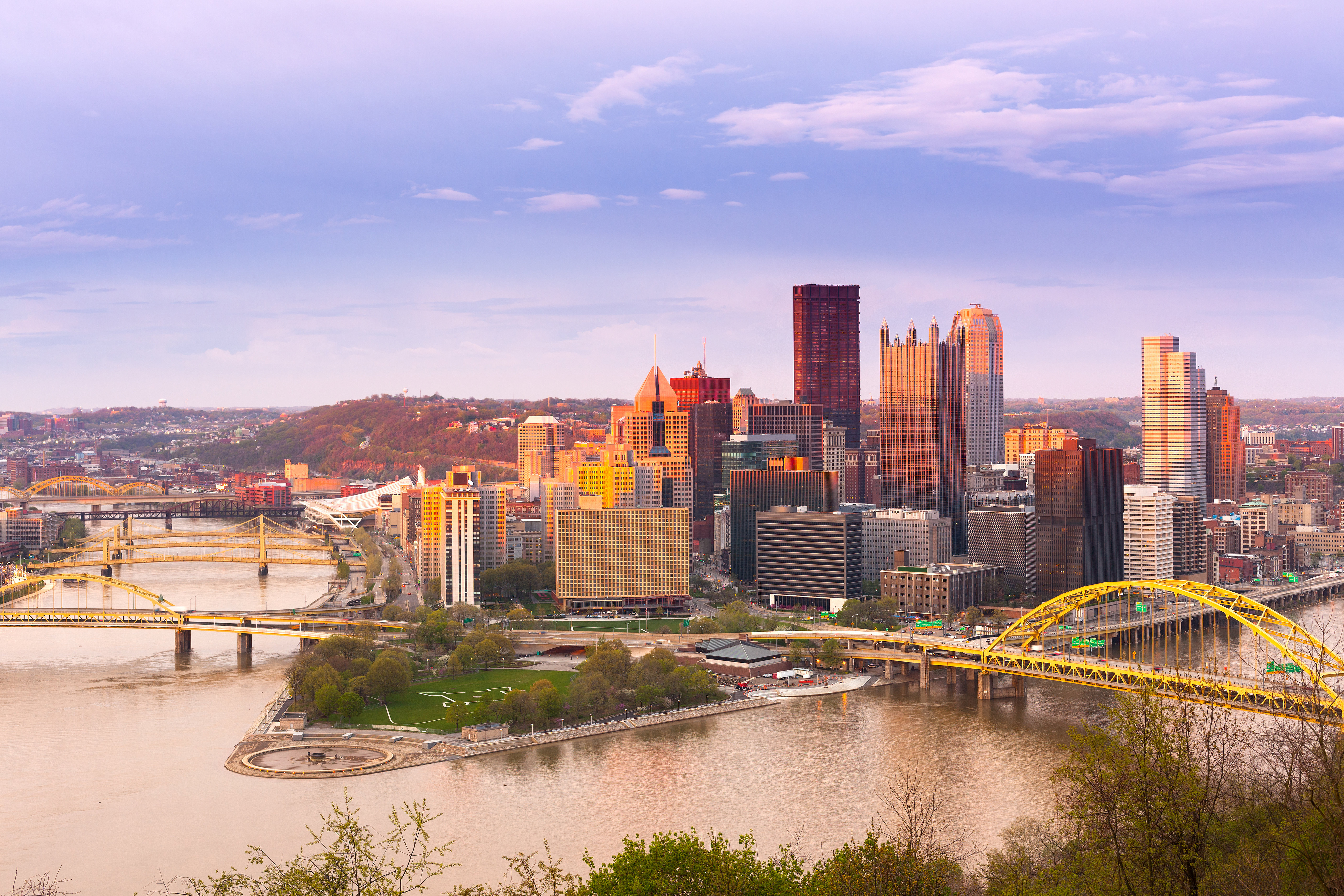 17 Stories Mallak View Of Pittsburgh by Tifonimages - Print | Wayfair.co.uk