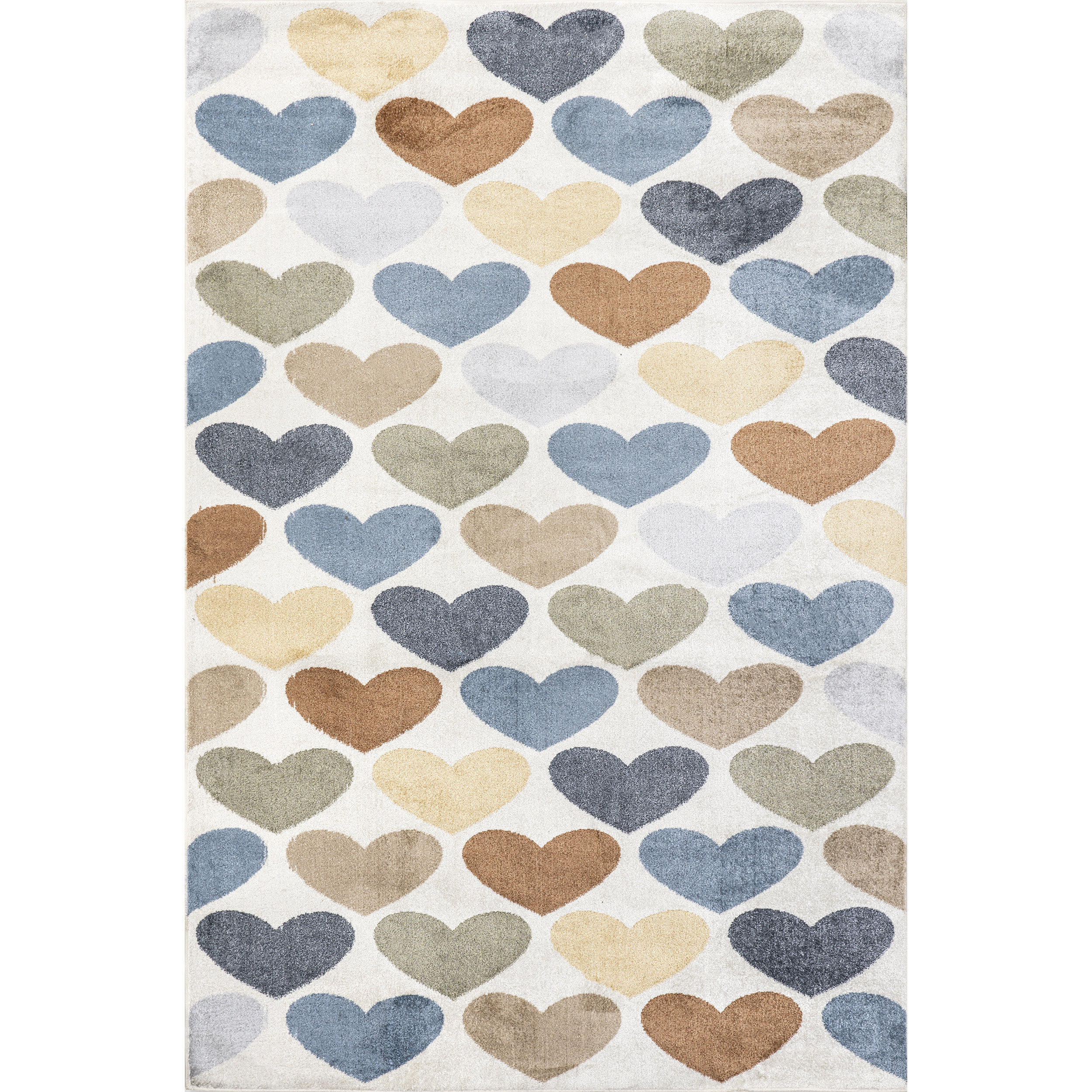Wrought Studio™ Neive Graphic Machine Washable Area Rug for Living Room ...