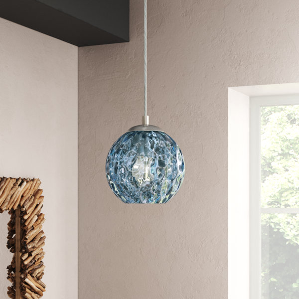 Blue Shade Glass Pendant Lighting You'll Love
