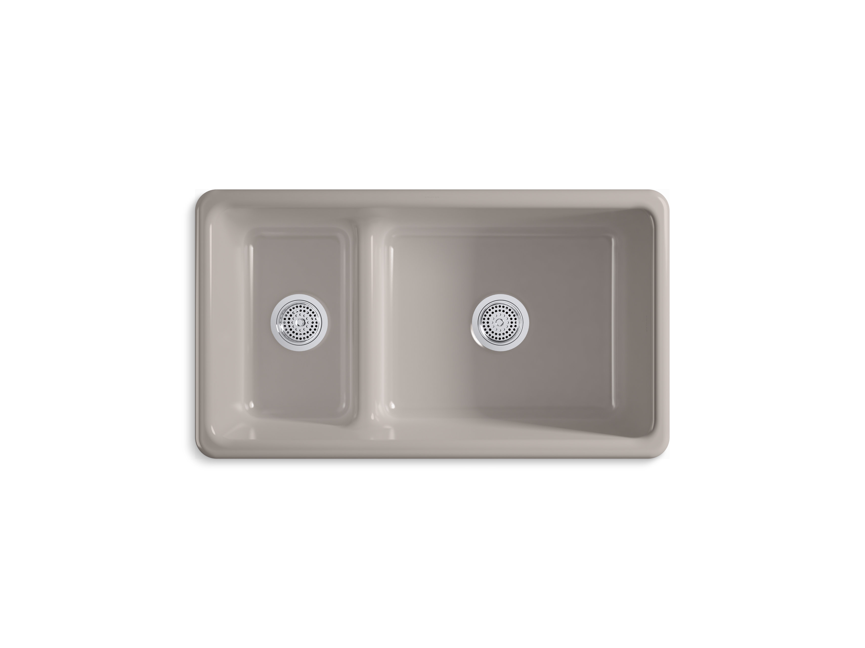 Kohler Iron/Tones Smart Divide 33 In. Top-/Undermount Double-Bowl ...