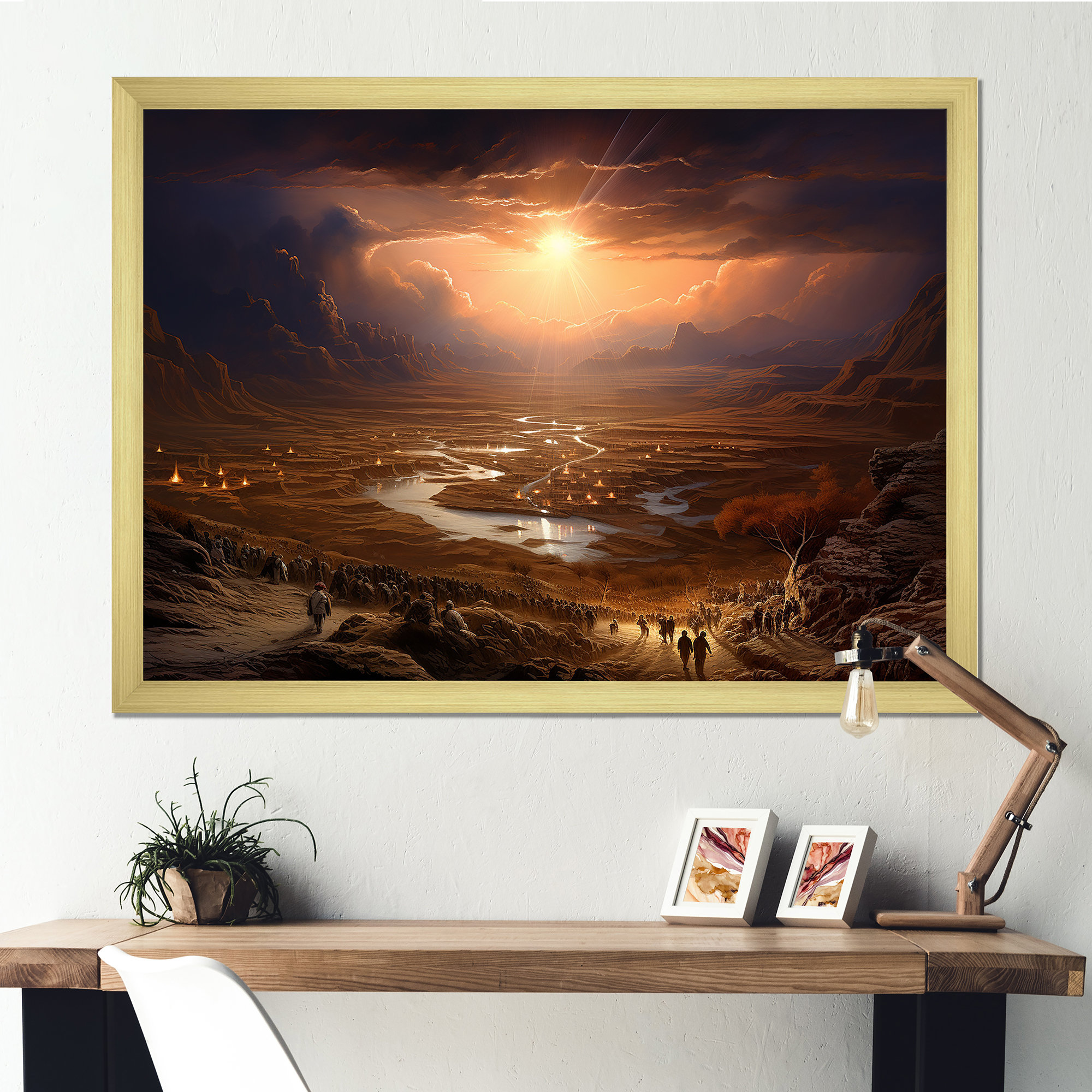 Winston Porter Judaism Moses Desert Journey Mirage - Judaism Canvas Art ...
