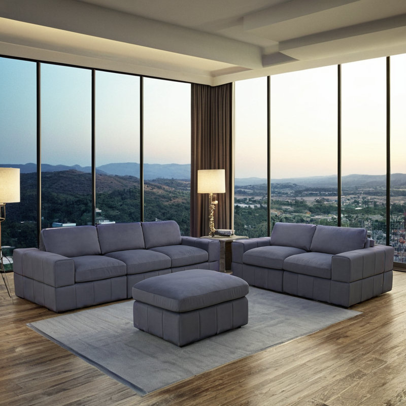 Latitude Run® Leopole 3 Piece Modular Living Room Set | Wayfair