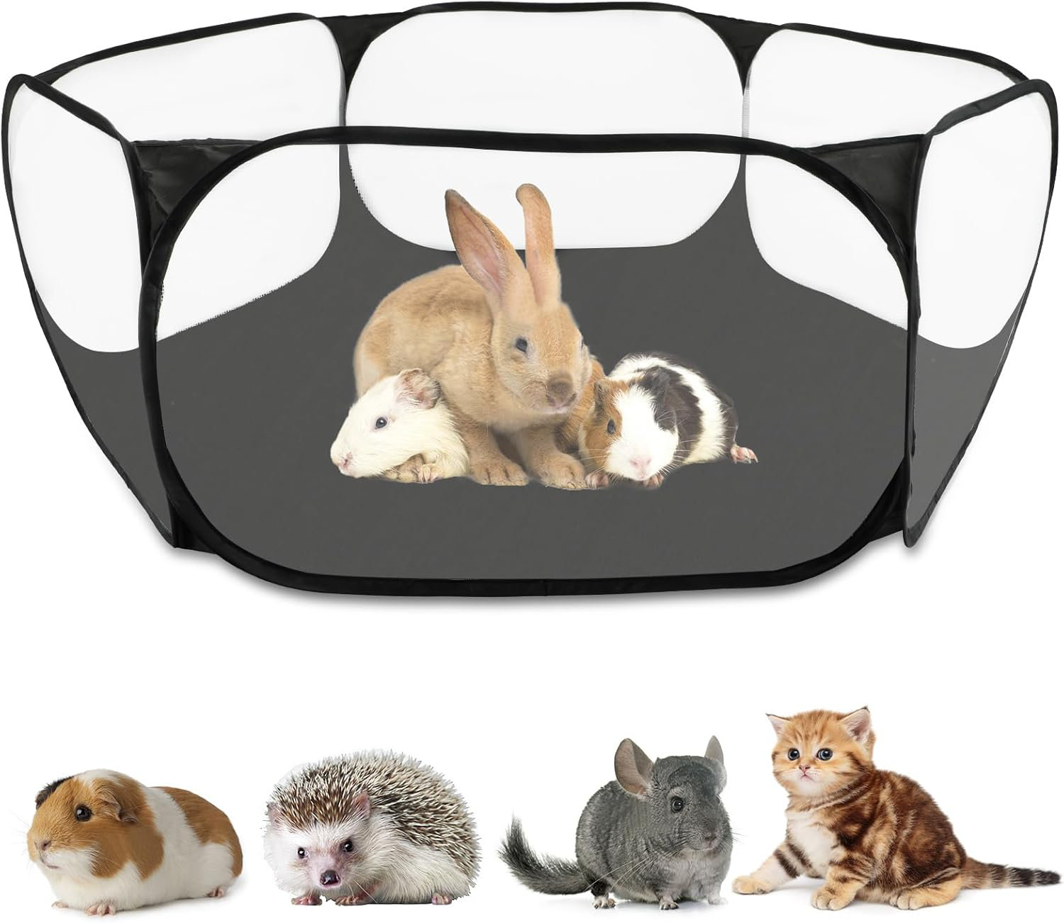 Belleze Pig Playpen - Breathable & Transparent Pet Playpen Pop Open ...