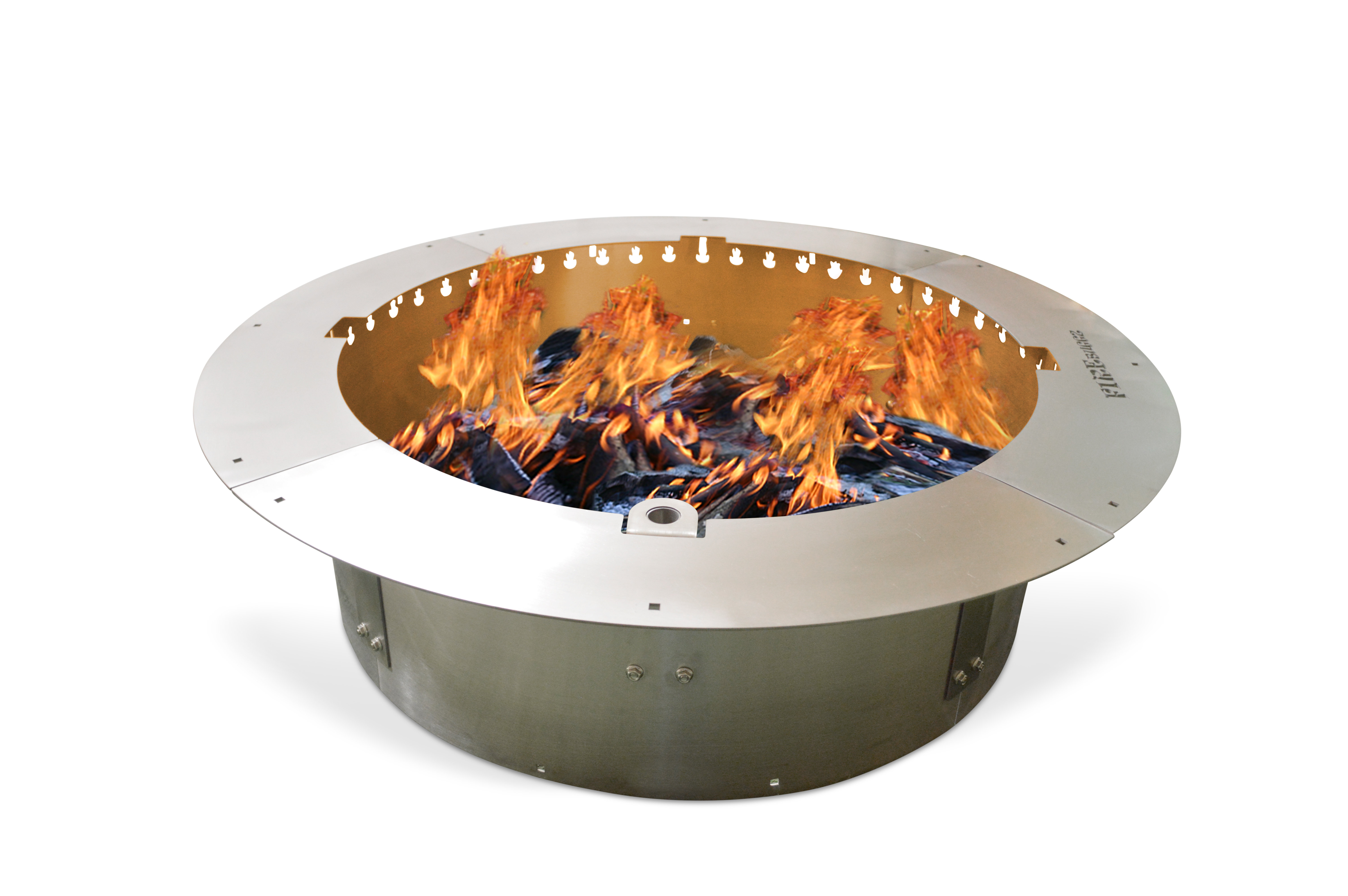 Firebuggz 10'' H x 37'' W Stainless Steel Wood Burning Outdoor Fire Pit ...