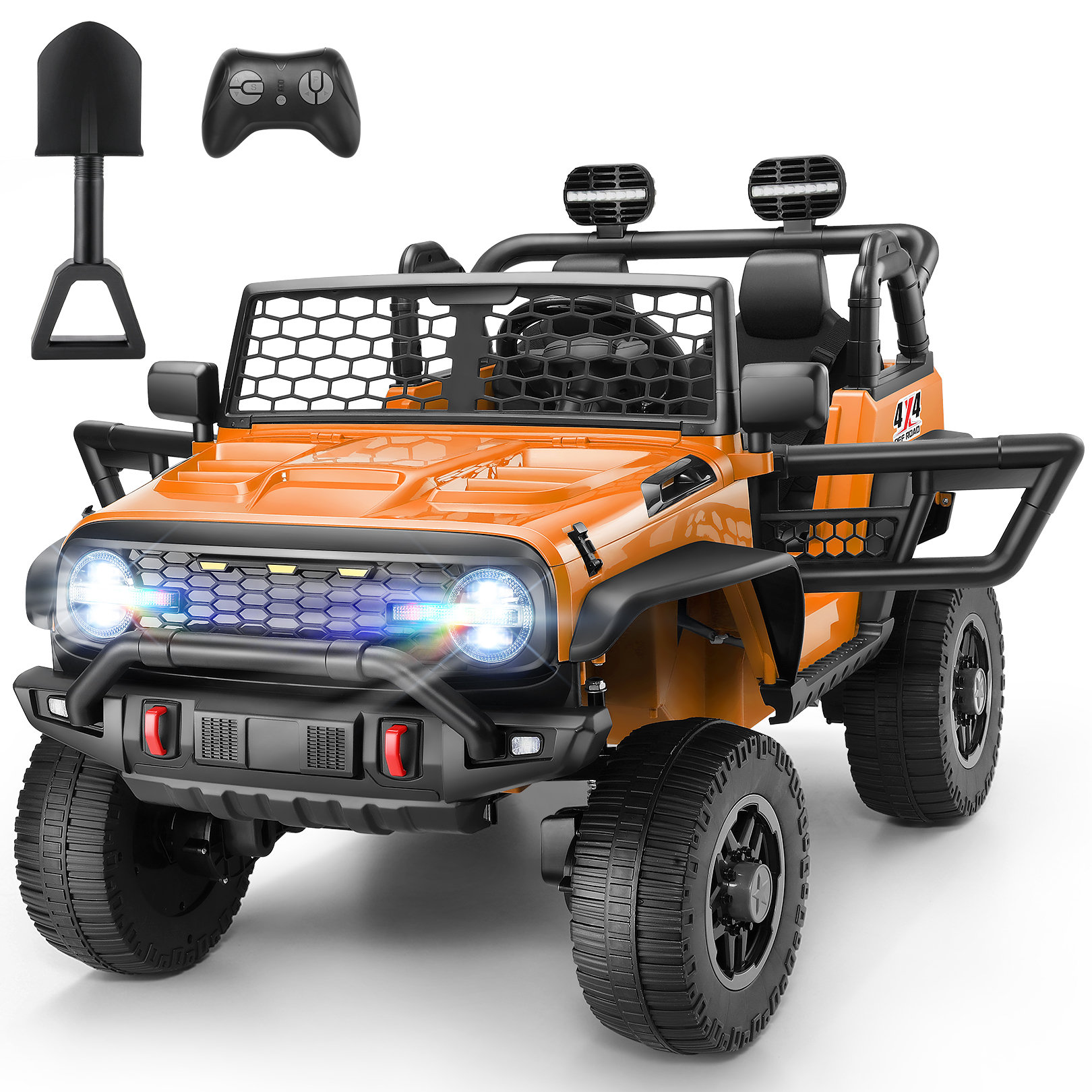 Homdox 12V Ride On Toys, Kids Atv 4-Wheeler, Led Lights, Mp3 Player ...