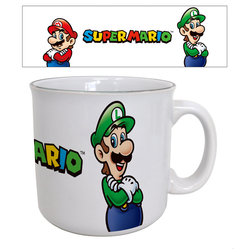 Pyramid America Super Mario - Mario & Luigi 20oz. Camper Mug | Wayfair