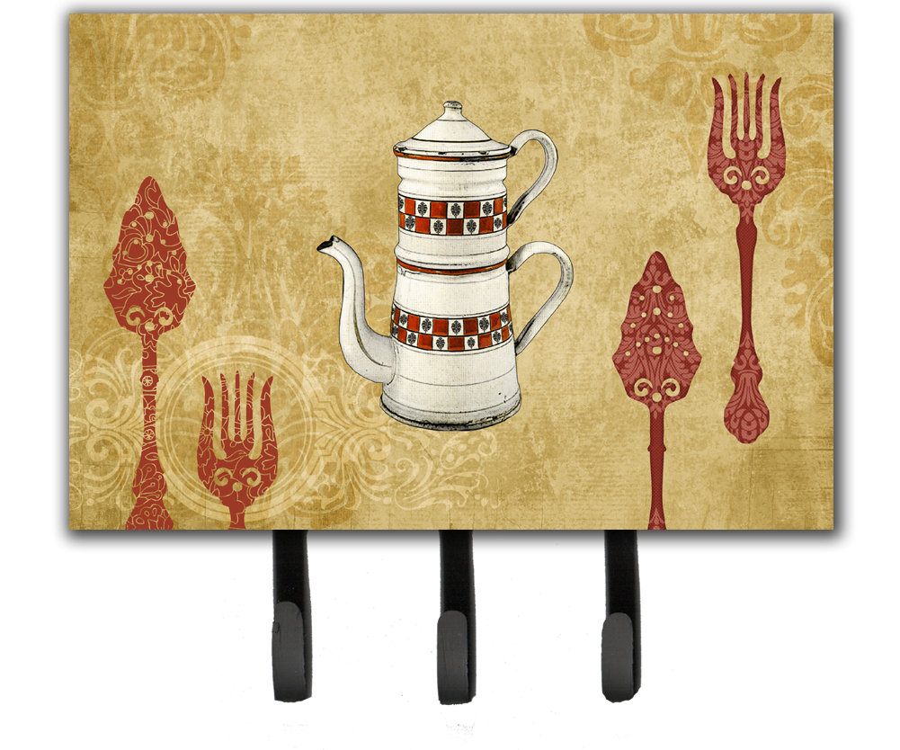 Caroline's Treasures Teapot Welcome Leash Holder and Key Hook | Wayfair