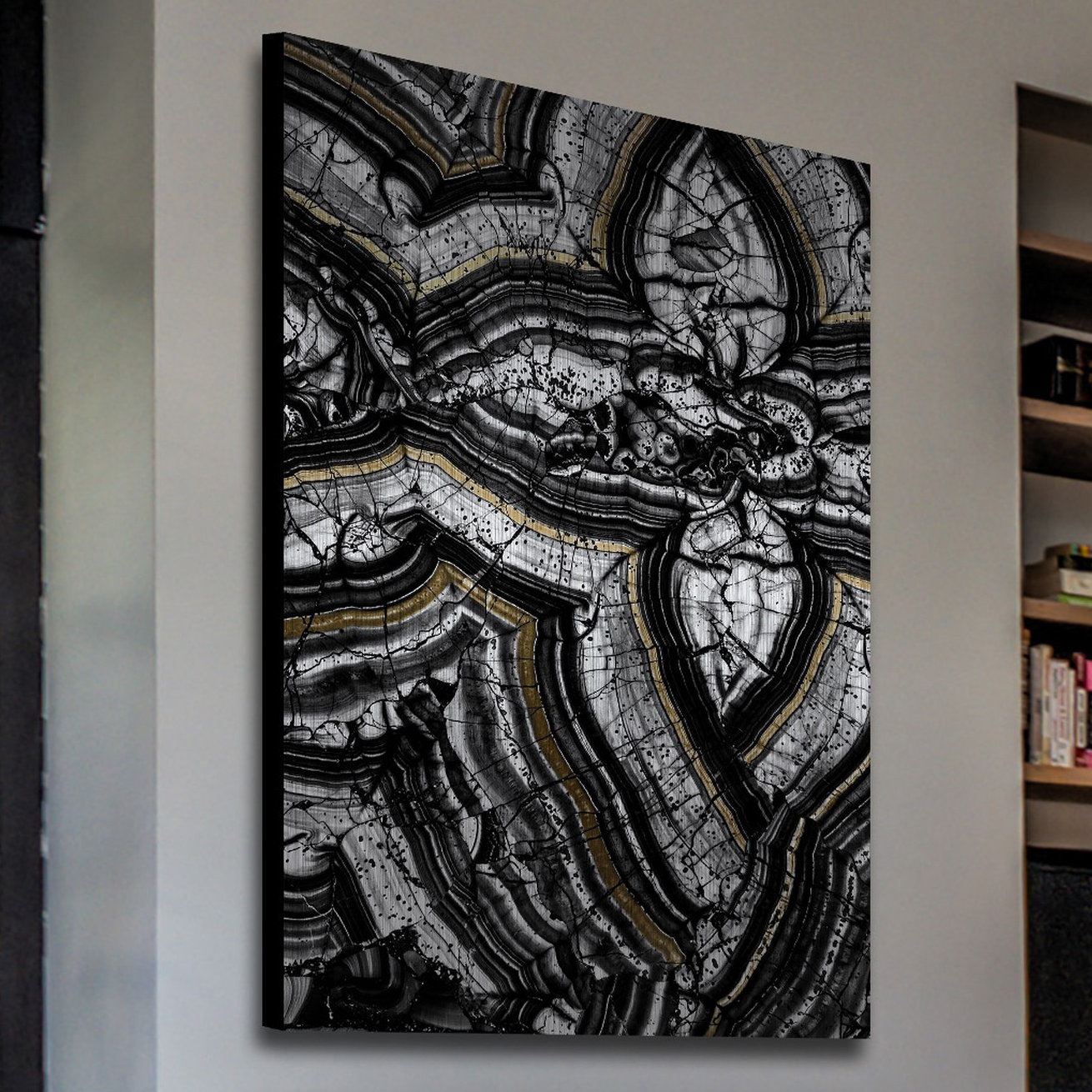 Marmont Hill 'Layer Fragments' Print on Metal - Wayfair Canada