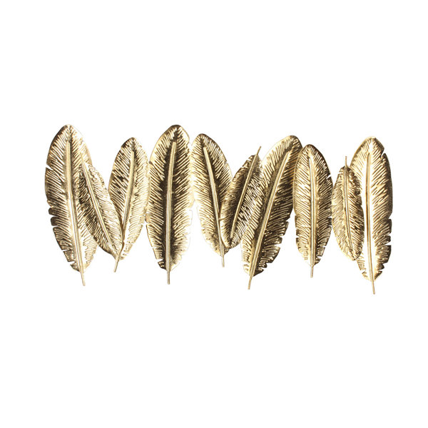 Canora Grey Handmade Glam Plants & Flowers Wall Decor on Metal ...