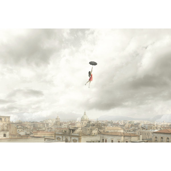 Happy Larry Woman Flying Over City | Wayfair.co.uk