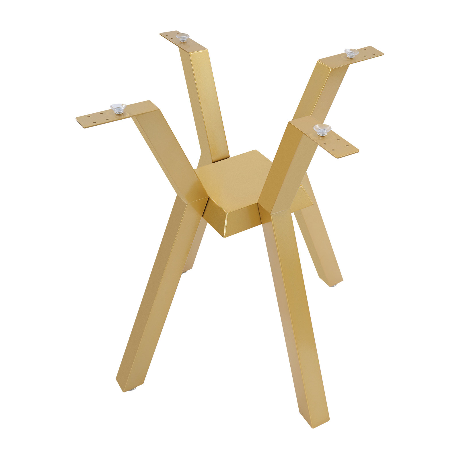 YYBUSHER 28-Inch Modern Metal Table Base For Kitchens, Living Rooms ...