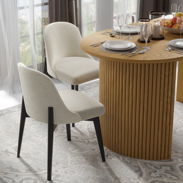 Upholstered White Kitchen & Dining Chairs You'll Love | Wayfair