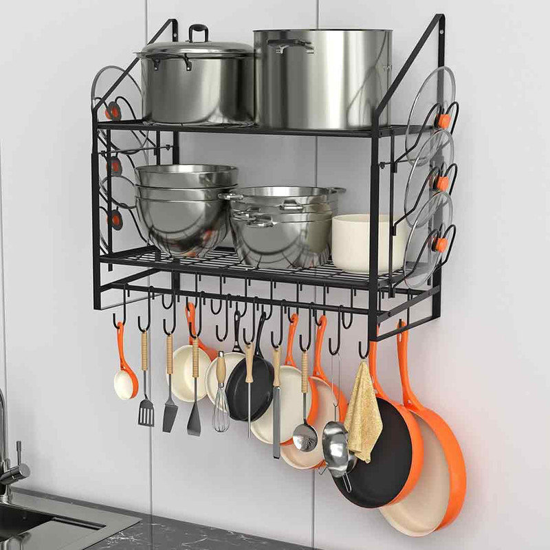 Mint Pantry® Alloy Steel Triangle Wall Mounted Pot Rack | Wayfair