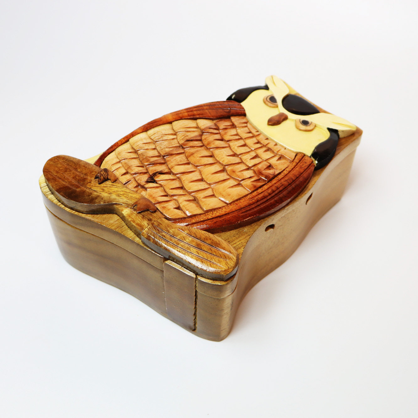 Foundry Select Intarsia Wood Owl Puzzle Box | Wayfair